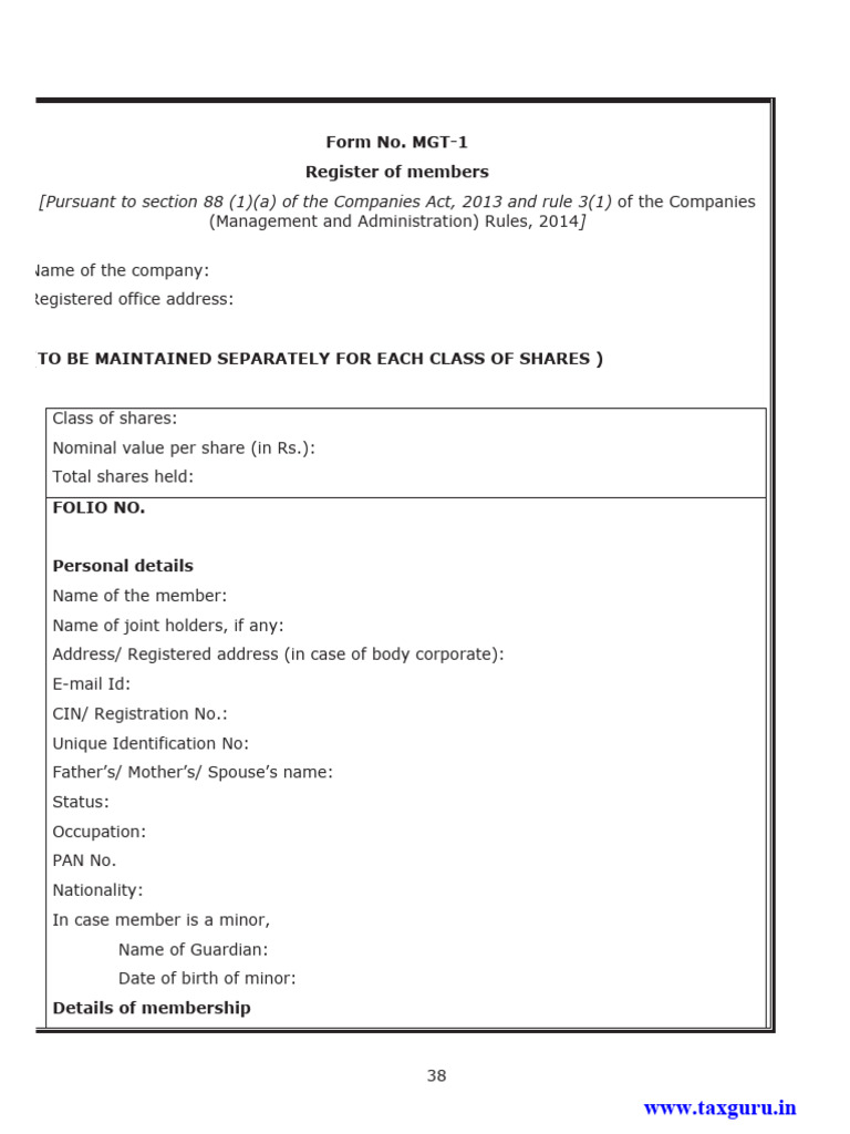 MGT Forms | PDF | Securities (Finance) | Identity Document