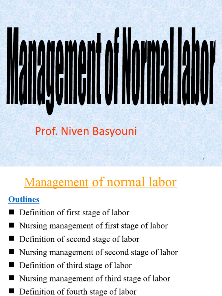 6 Management of Normal Labor | PDF