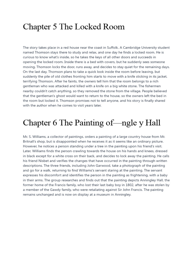 Chapter 5 The Locked Room | PDF