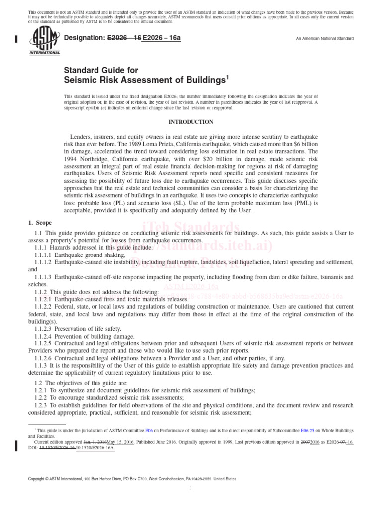 ASTM E2026 16a | PDF | Law
