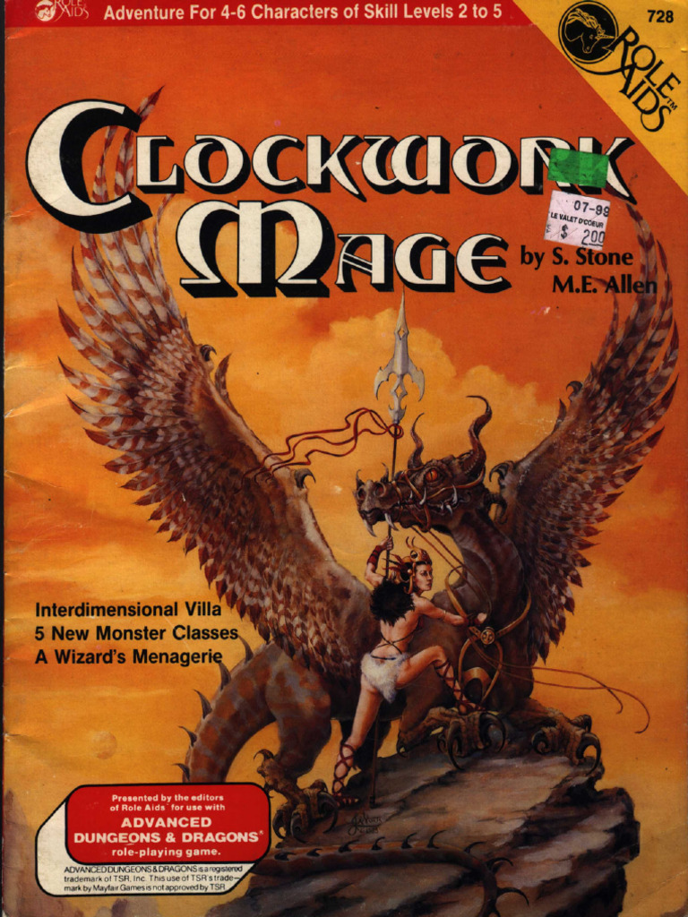 Role Aids Clockwork Magepdf | PDF