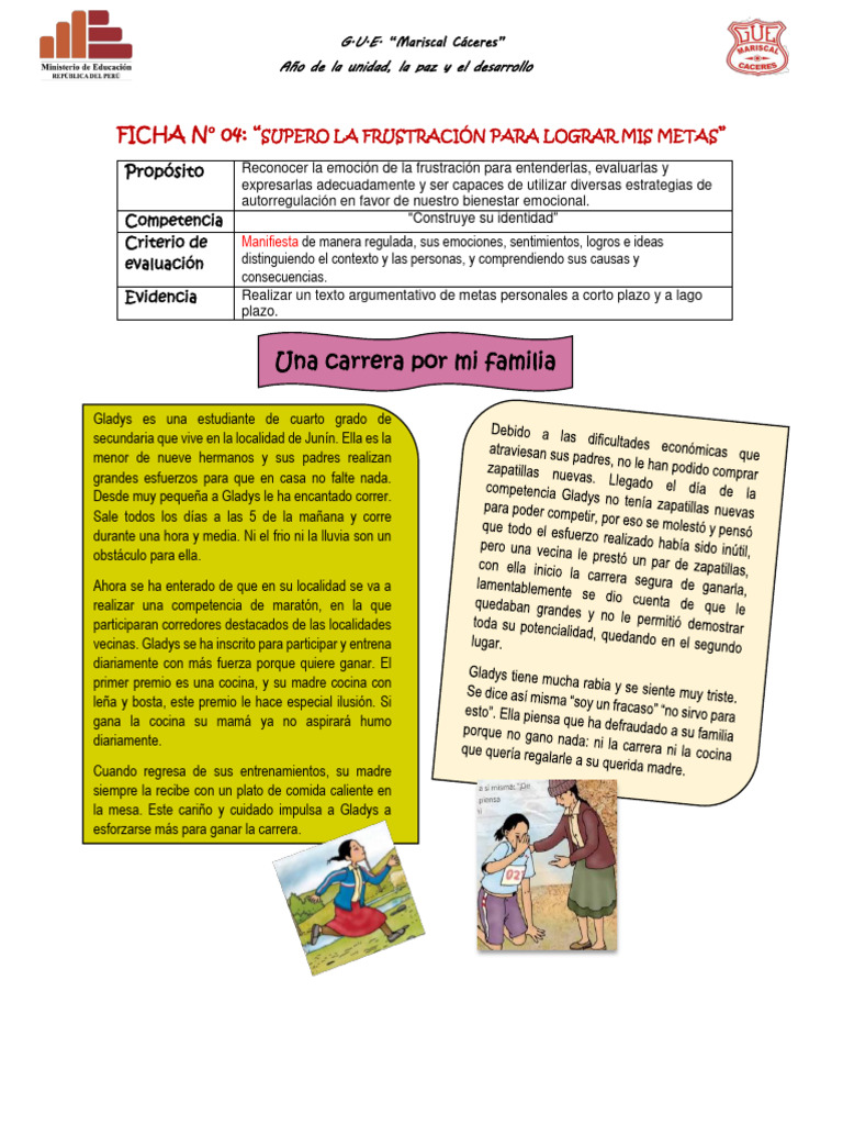 Ficha N°04.uni.i.4to | PDF | Las emociones | Conceptos psicologicos