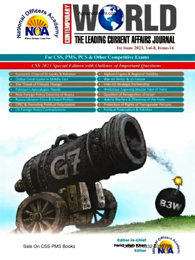 NOA Current Affairs Magazine Issue 1 Volume 8, 2023 | PDF