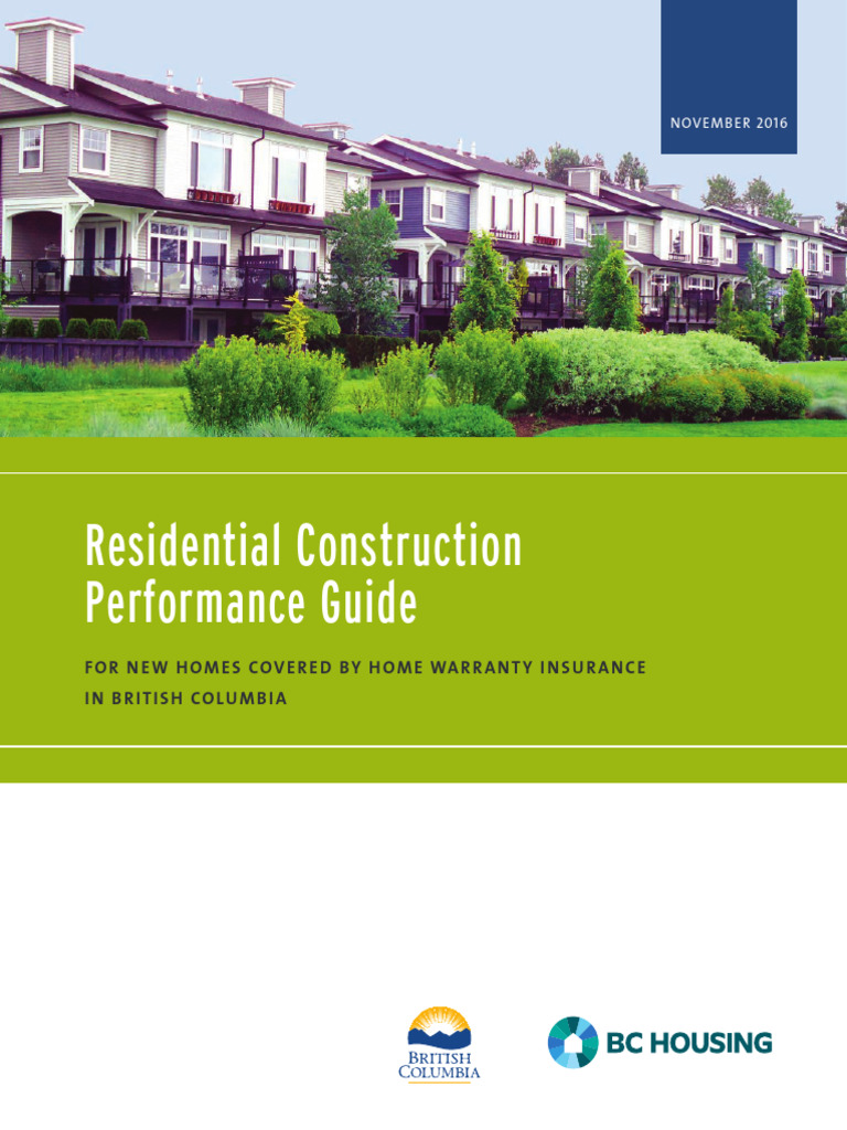 Residential Construction Performance Guide | PDF | Flooring | Duct (Flow)