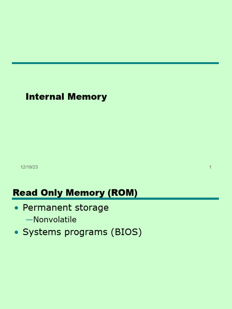 Internal Memory Download Free Pdf Random Access Memory Dynamic Random Access Memory