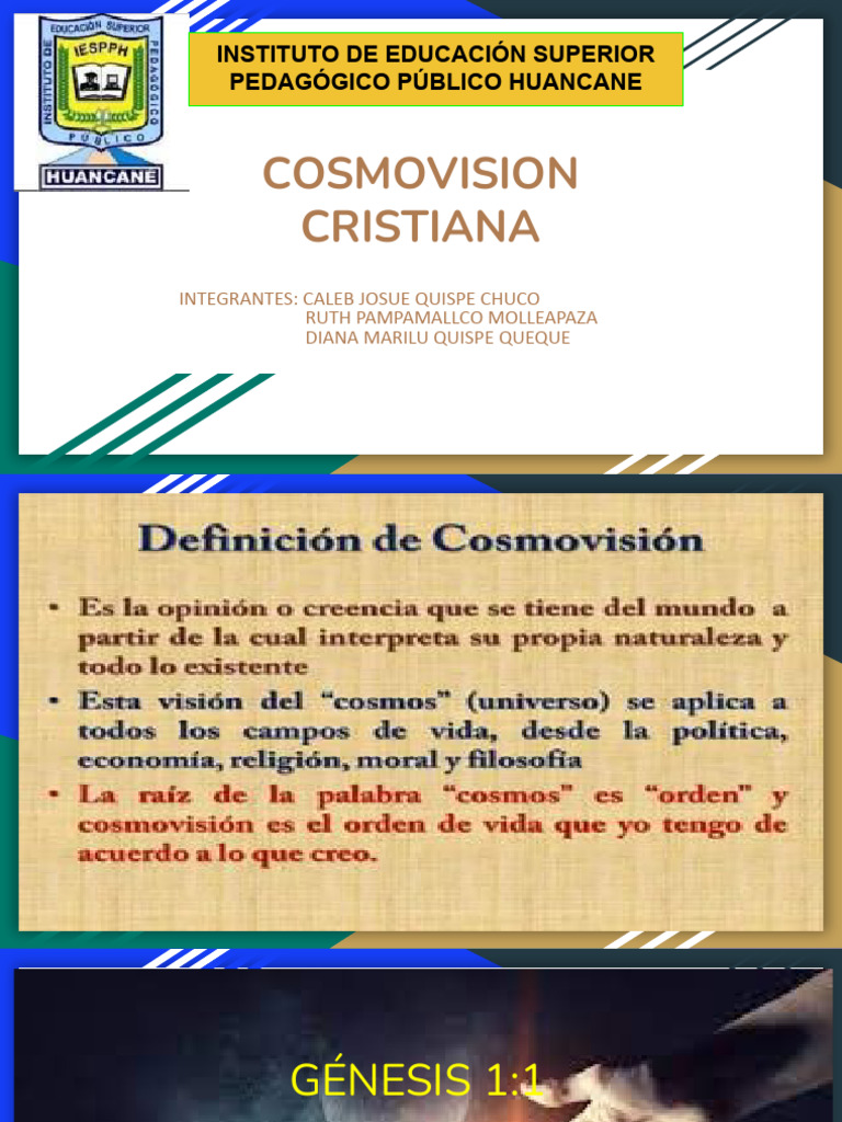 Definición de Cosmovisión Cristiana | PDF | Dios | Mal