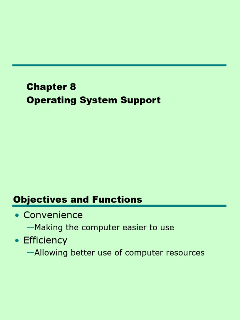 08 - Operating System Support | PDF | Cpu Cache | Scheduling (Computing)