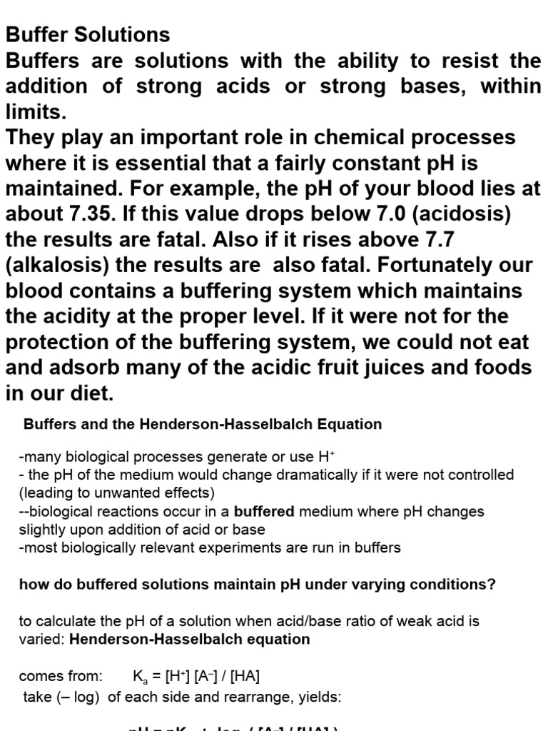 Buffers | PDF | Buffer Solution | Acid