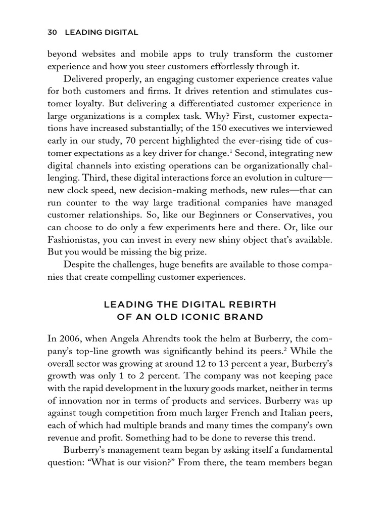 Burberry's Digital Transformation Strategy | PDF | Brand | Customer ...