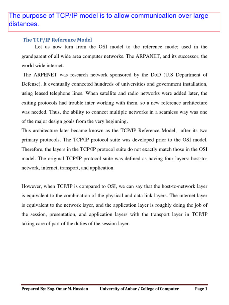 Lec 6 | PDF | Internet Protocol Suite | Transmission Control Protocol