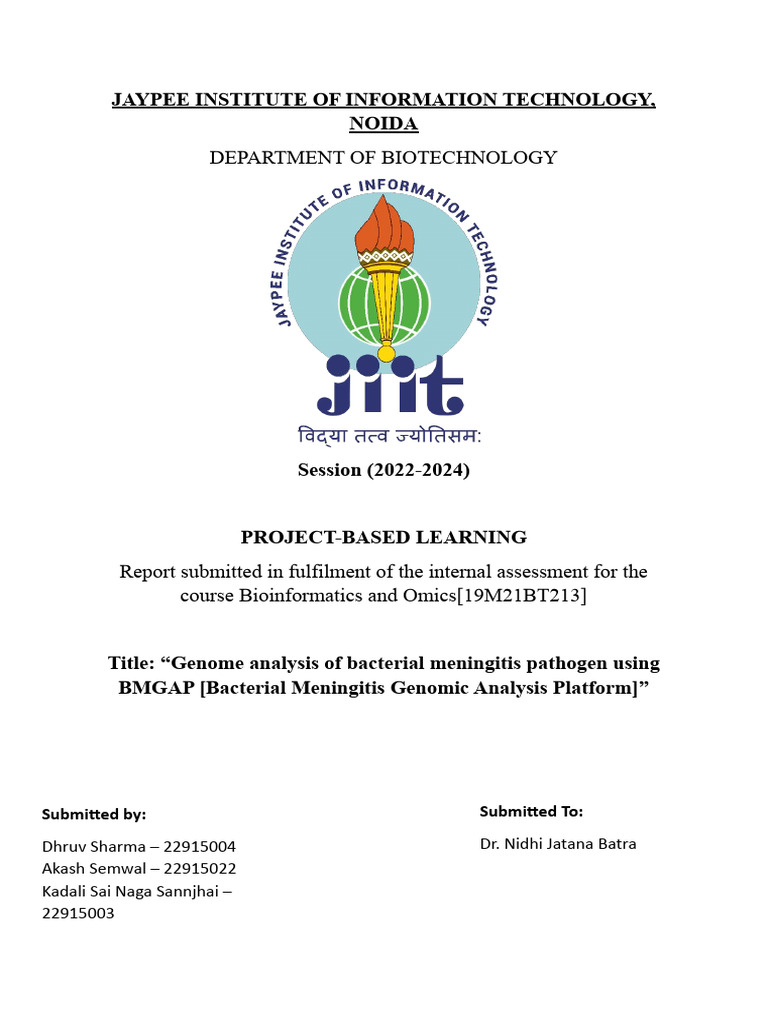 Report_Bioinfo | PDF | Dna Sequencing | Whole Genome Sequencing