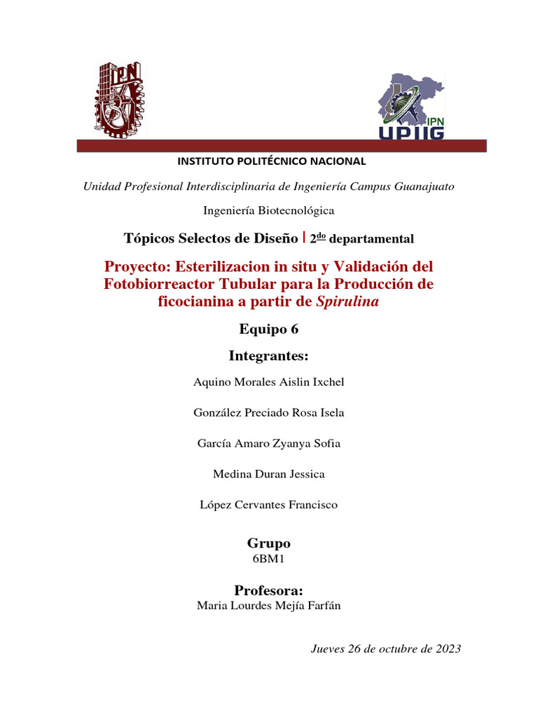 Eq6 2do Parcial | PDF | Esterilización (Microbiología) | Agua