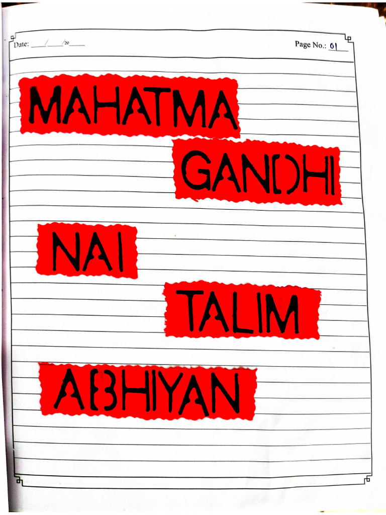 Nai Talim Topic | PDF