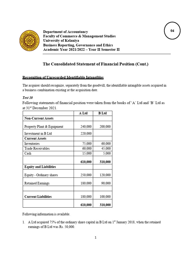 PDF 04 | PDF | Balance Sheet | Book Value