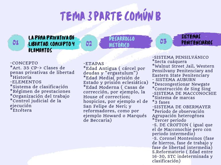 Esquema Tema 3 Común B | PDF | Criminología | Castigos