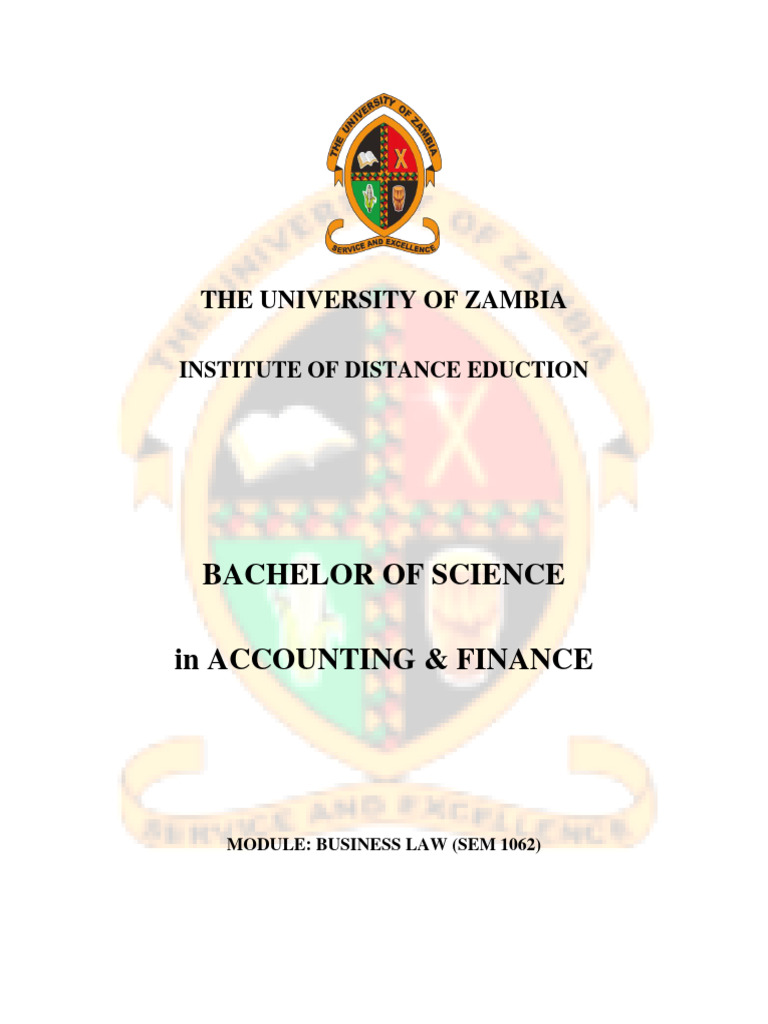 SEM 1062 Business Law Module | PDF | Law Of Agency | Common Law