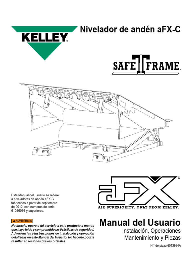 Kelley Entrematic Air Powered Dock Levelers AFX C User Manual SP | PDF