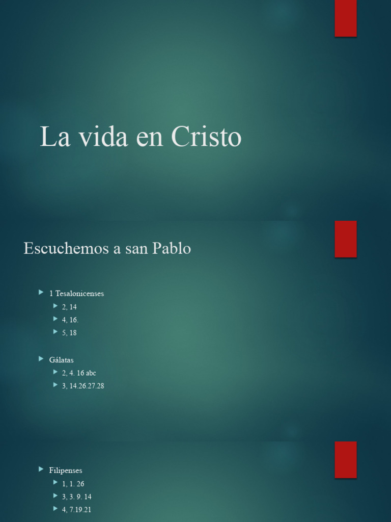 La Vida En Cristo Pdf