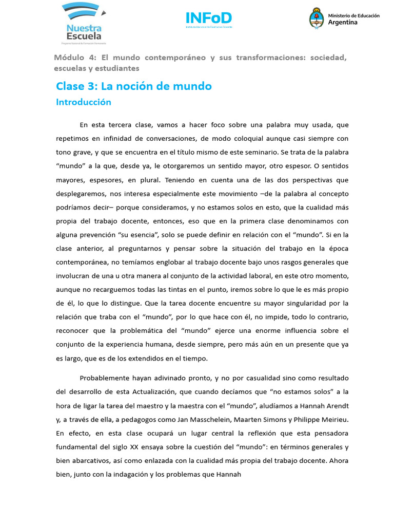 APS04 Clase03 | PDF | Hannah Arendt | Experiencia