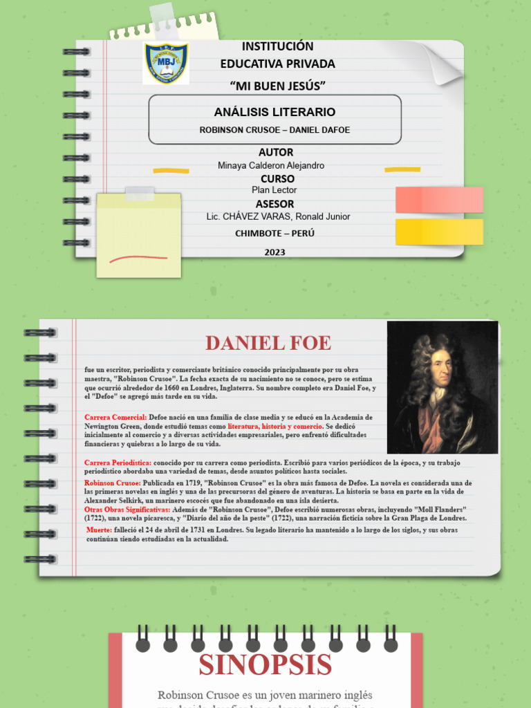 Robinson Crusoe - Daniel Foe | Descargar gratis PDF | Robinson Crusoe | Daniel Defoe