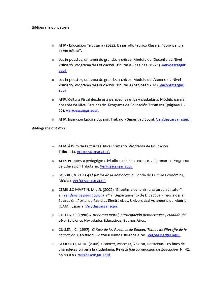 Bibliografía Obligatoria | PDF | Maestros | España