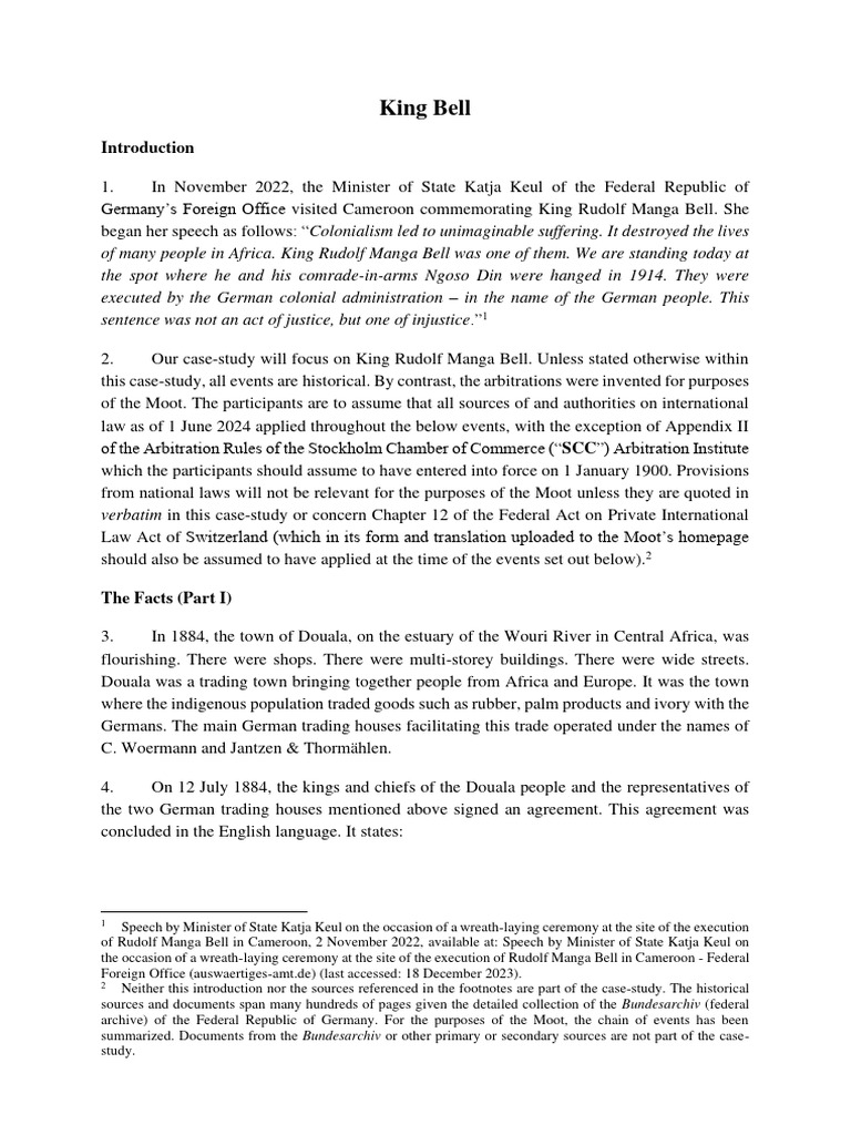King Bell | PDF | Arbitration | International Law