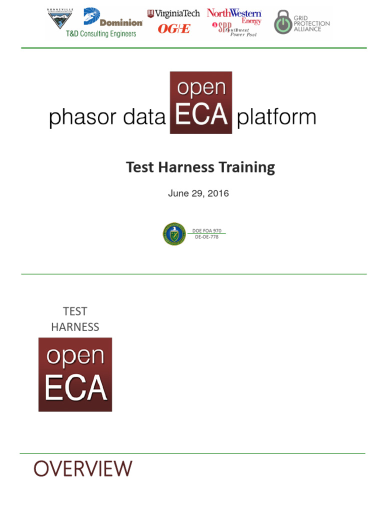 openECA Test Harness Overview | PDF | Databases | Installation ...