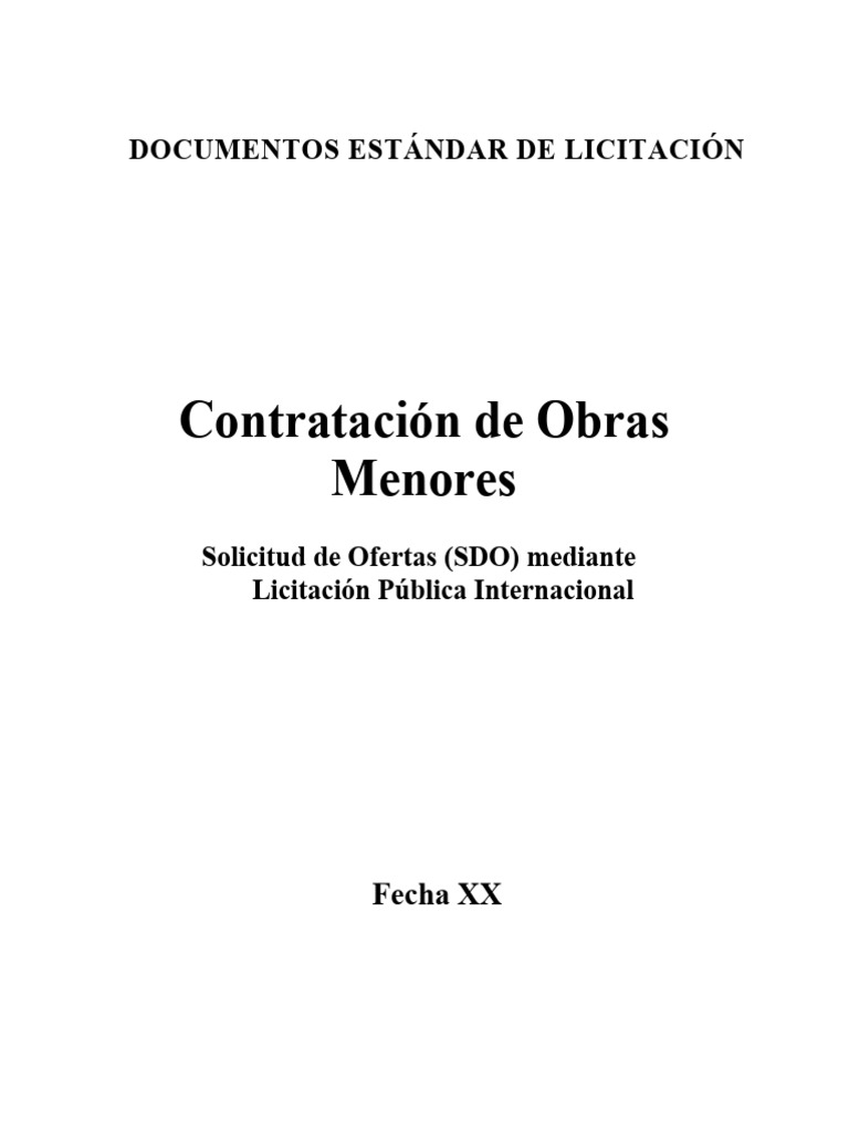 Documentos Estándar de Licitación | PDF | Negocios | Tecnología e ...