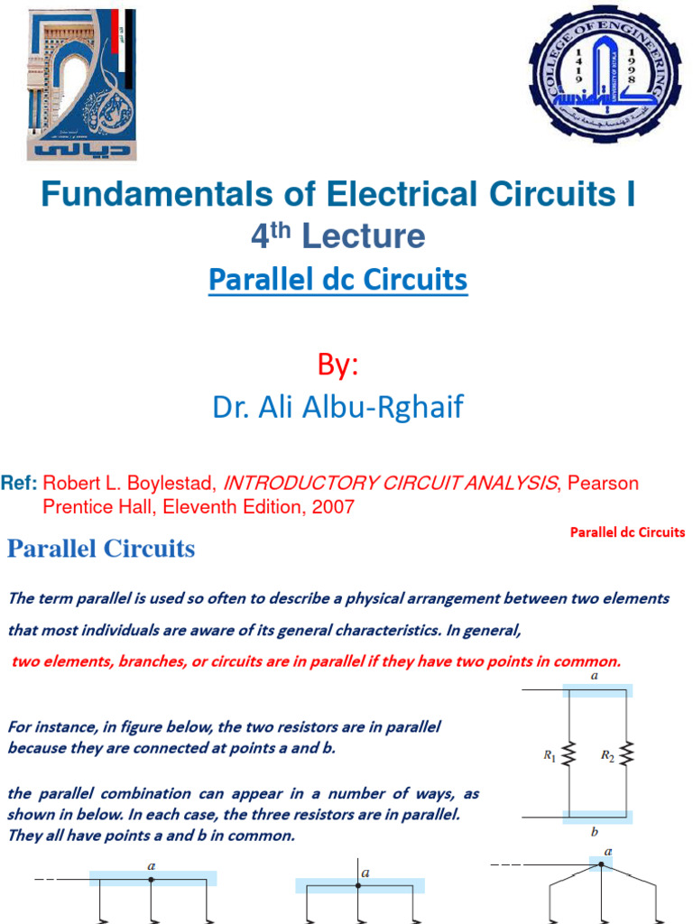 4-Parallel DC Circuits | PDF