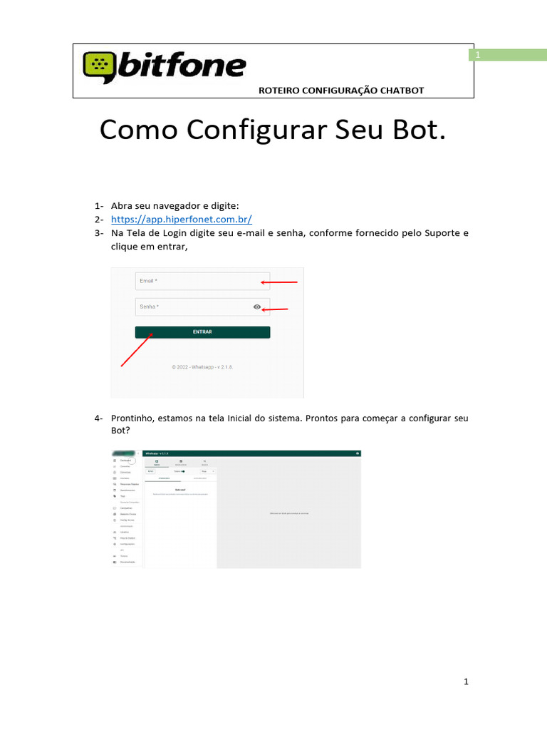 Roteiro Configuracao Chatbot 231520231213164225 | PDF | Código QR ... Roteiro Configuracao Chatbot 231520231213164225 | PDF | Código QR ...