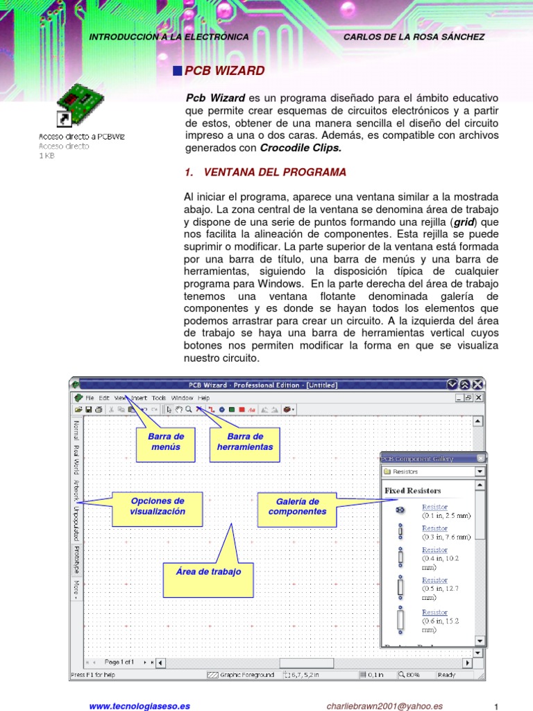 PCB Wizard | Descargar gratis PDF | Point and Click | Placa de circuito ...