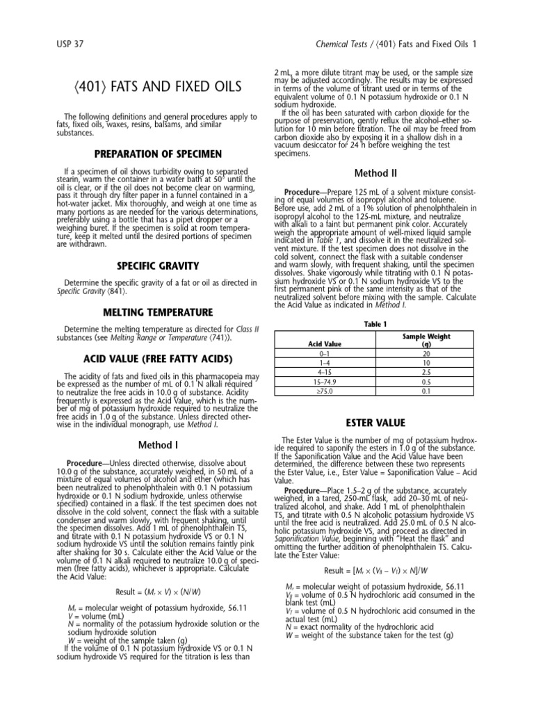 Oil Testing | PDF | Titration | Chemistry