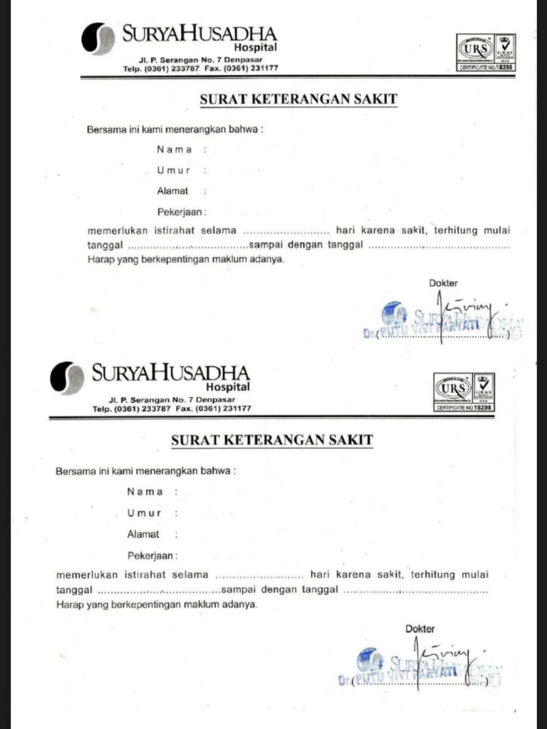Surat DC Bali | PDF