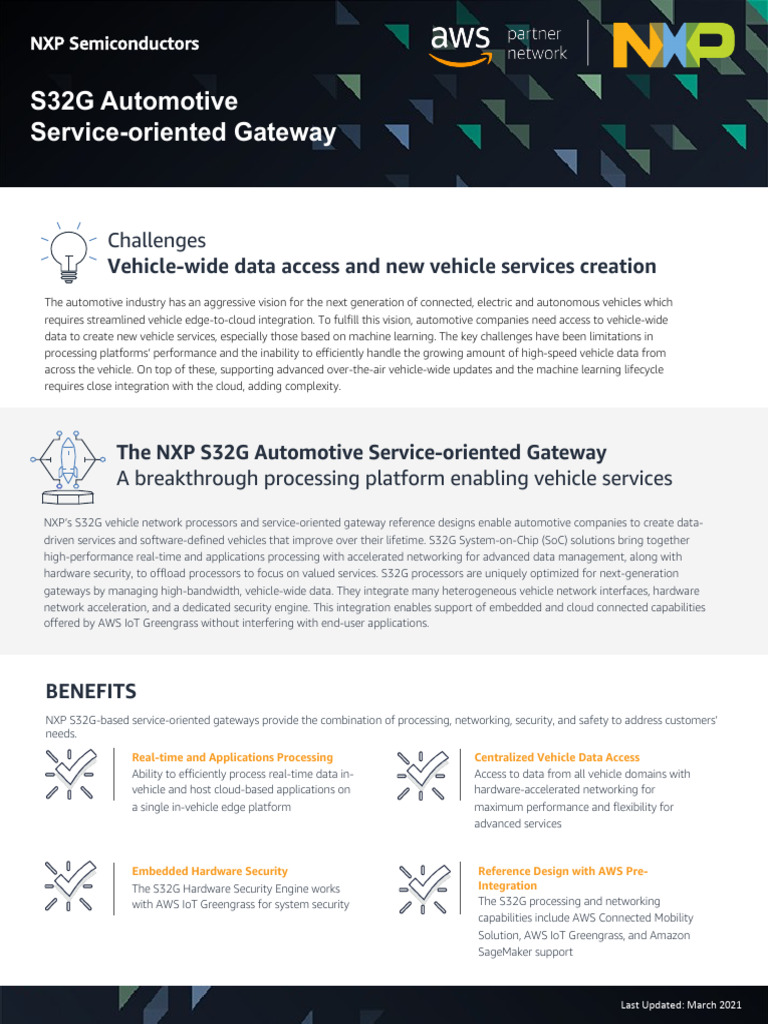 Solution Brief - NXP S32G Automotive Service-Oriented Gateway Reviewed ...
