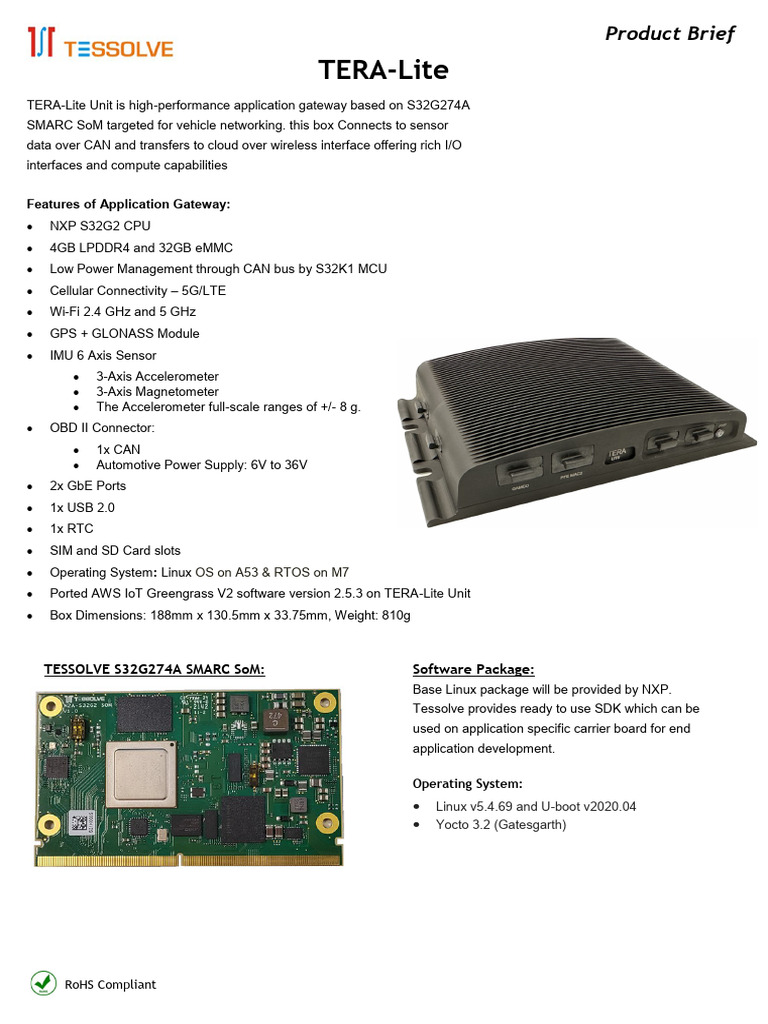 TERA Lite5G GWY PRBR 1005 | PDF | Embedded System | Telephone