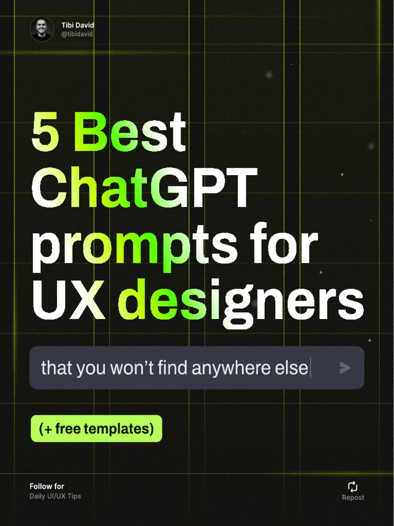 5 Best ChatGPT Prompts For UX Designers 1695435954 | PDF | User ...
