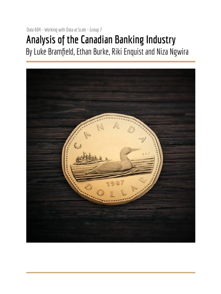 Canadian Banking Industry Analysis | PDF | Loans | Interest