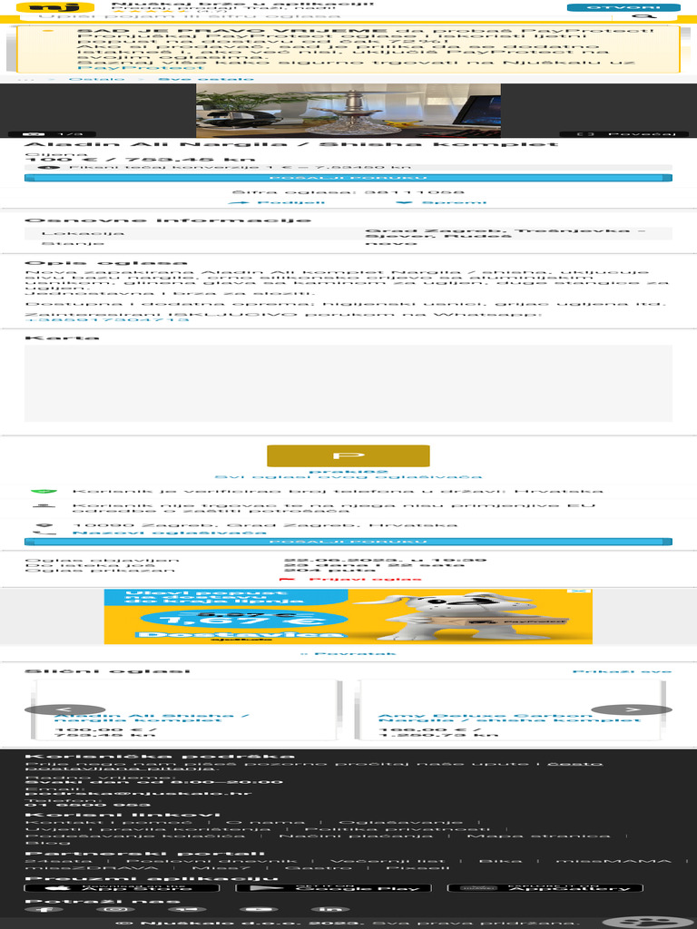 Aladin Ali Nargila Shisha Komplet | PDF
