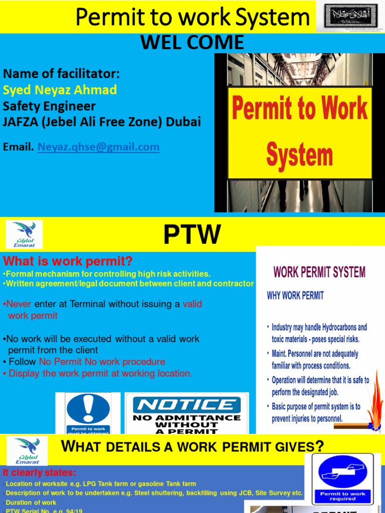 Work Permit System Awareness | PDF | Combustion | Safety