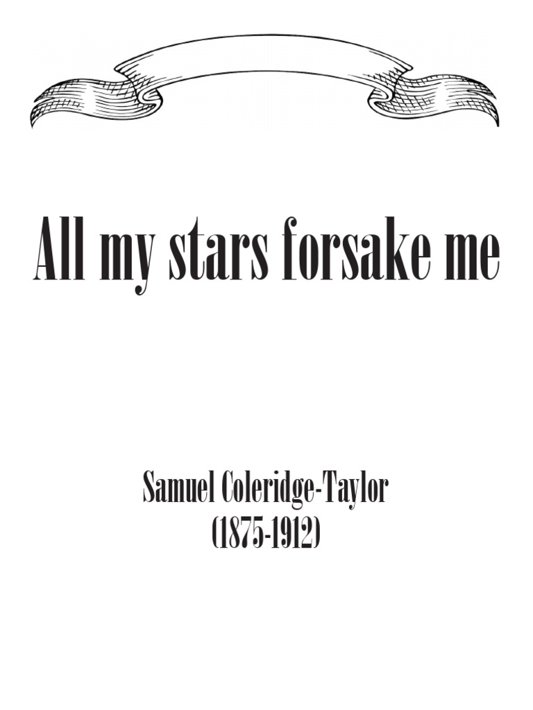 Coleridge-Taylor - All My Stars Forsake Me | PDF | Classical Music ...