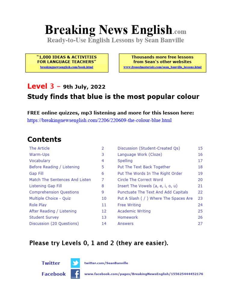 The Colour Blue | PDF | Blue | Color