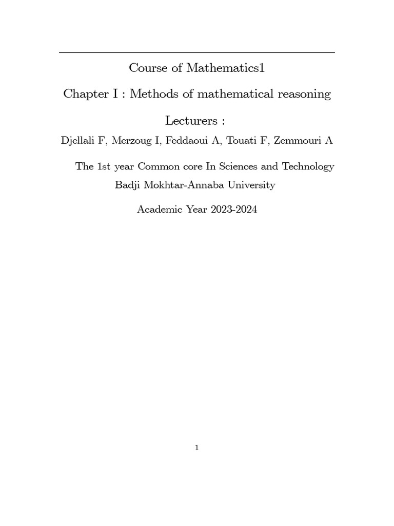 Chapter1 1 | PDF | Syntax (Logic) | Logical Expressions