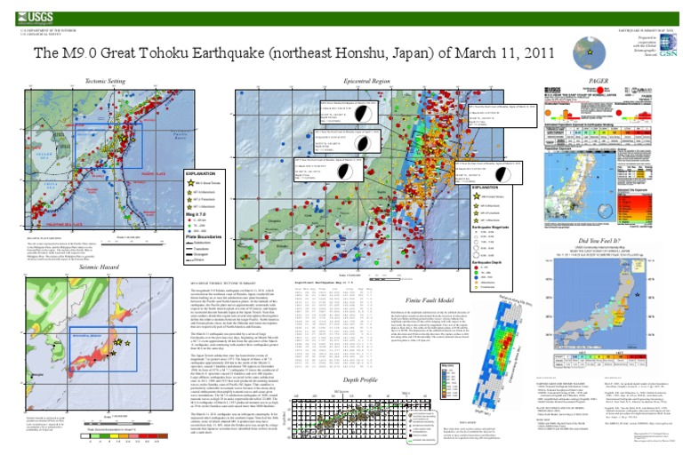 Tohoku Japan Earthquake | PDF | Earthquakes | Plate Tectonics
