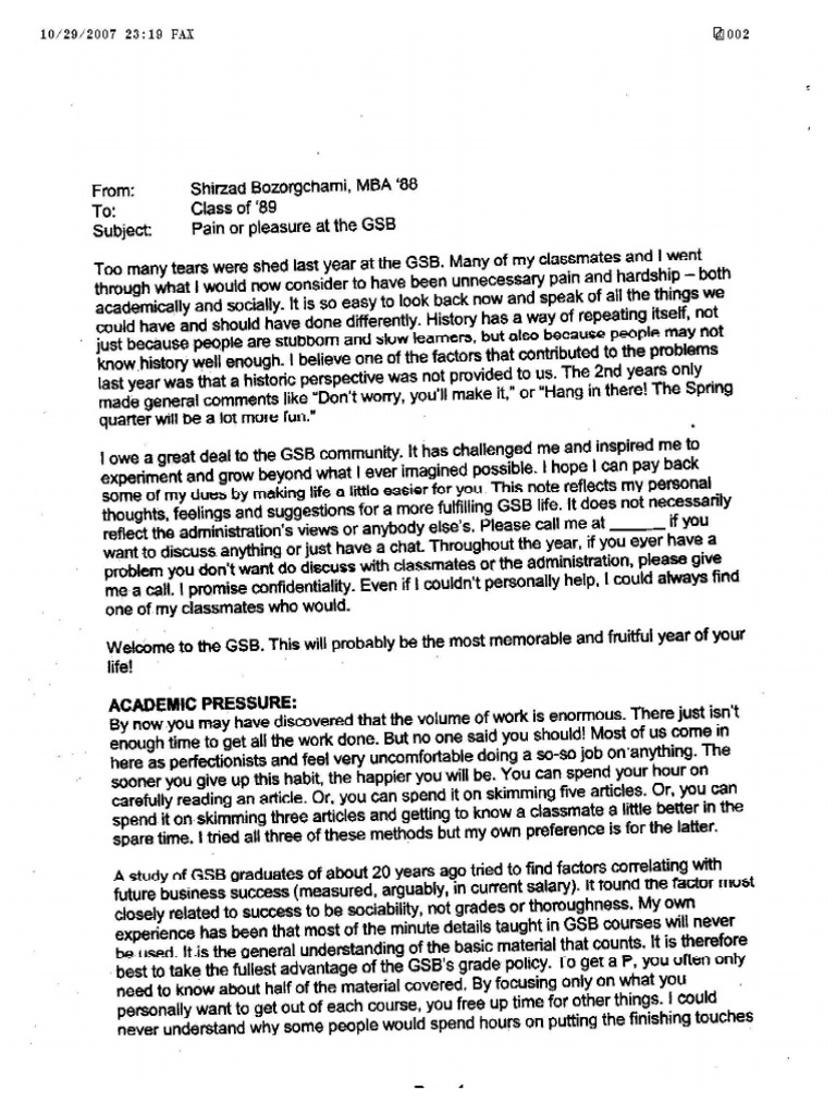 Stanford Letter | PDF