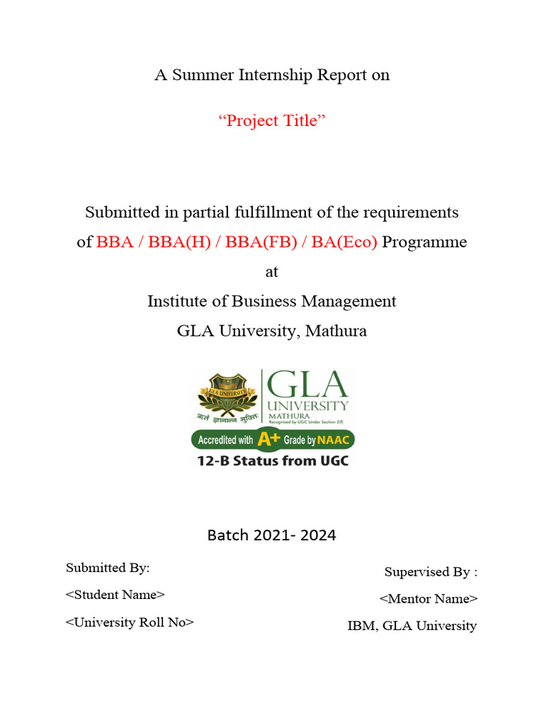 SIP Report Preliminary Pages (1) | PDF