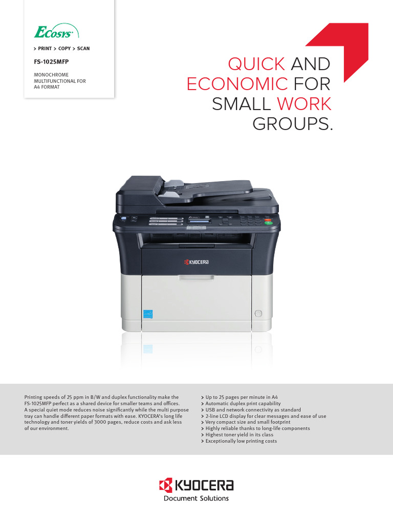 fs1025mfp Present | PDF | Printer (Computing) | Computing