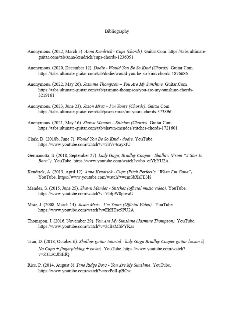 Annotated Bibliography - Capstone | PDF