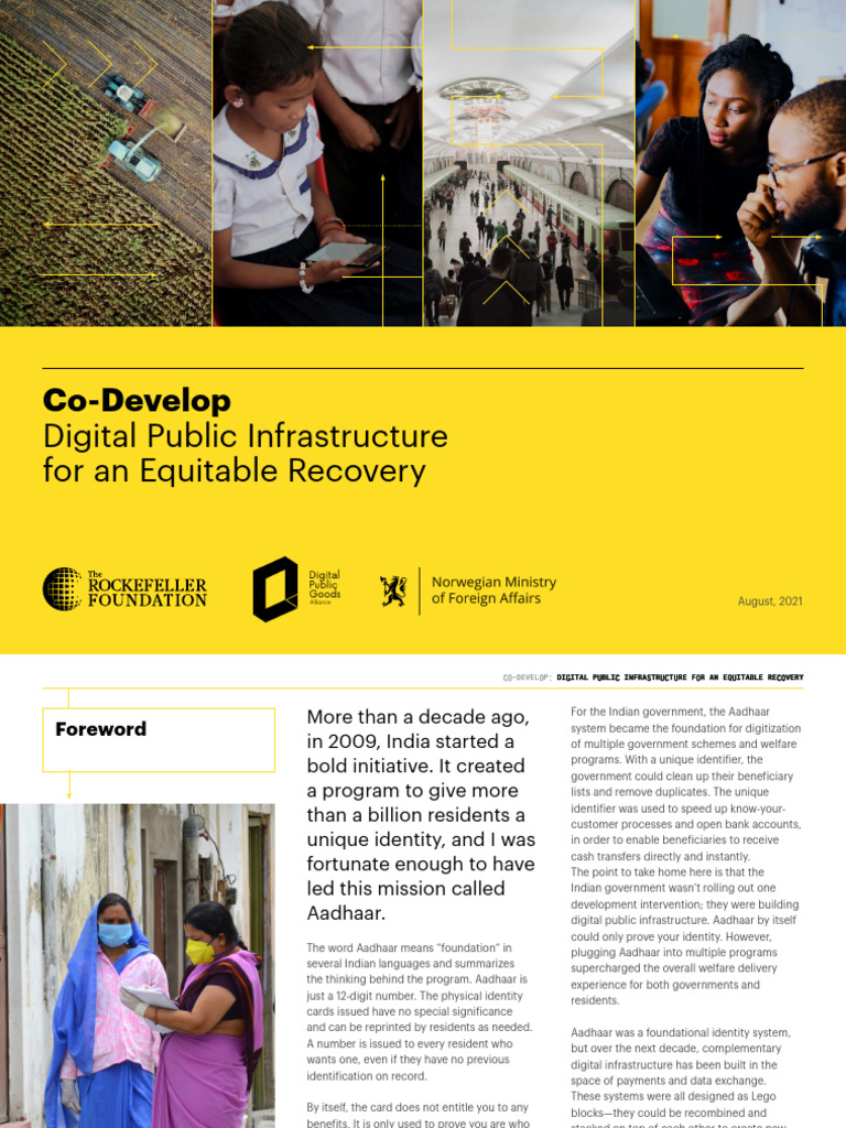 Co-Develop Digital Public Infrastructure For An Equitable Recovery ...