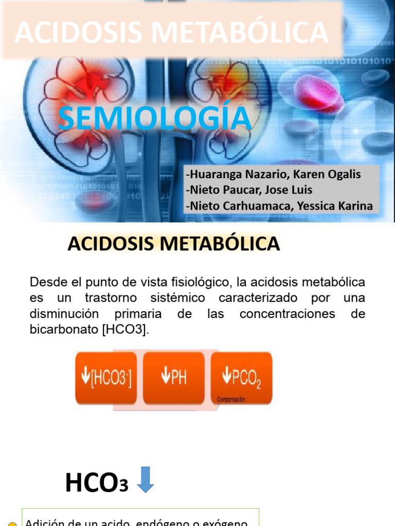 Acidosis Metabolica | PDF | Medicina CLINICA | Especialidades Medicas