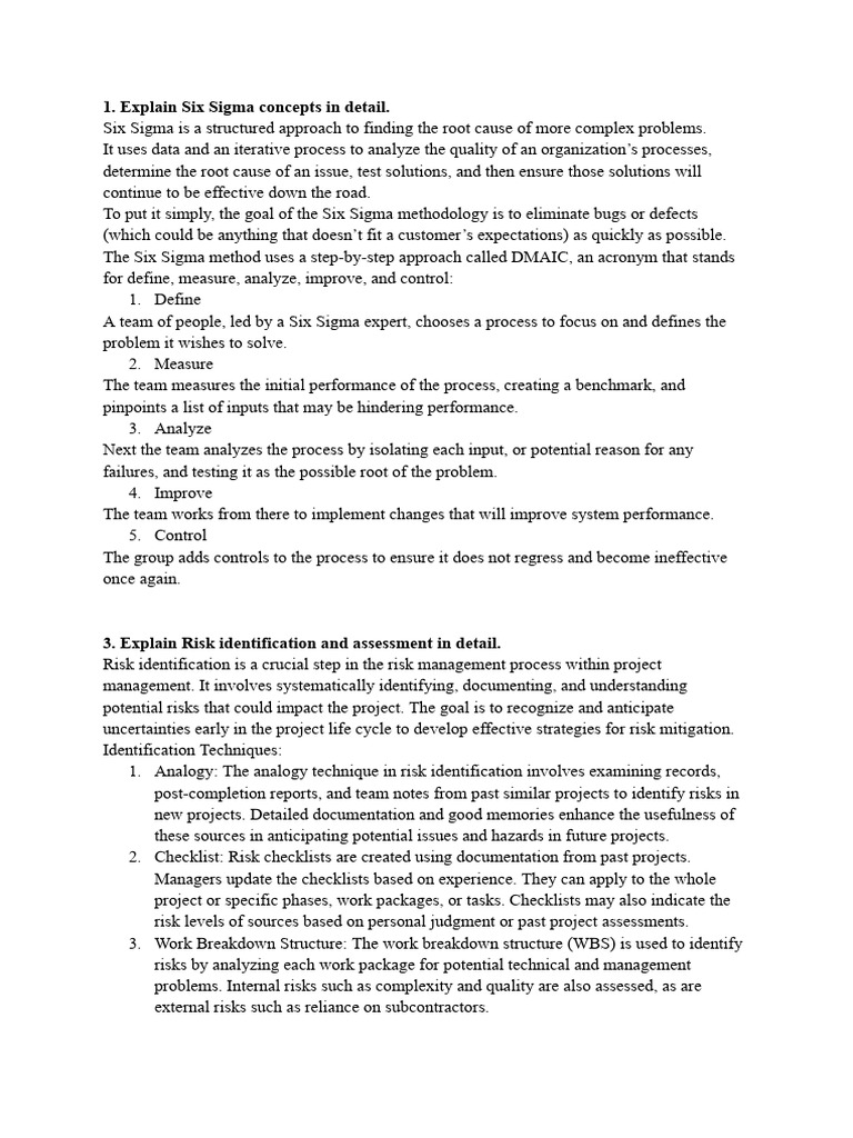 PM Unit 2 | PDF | Project Management | Risk